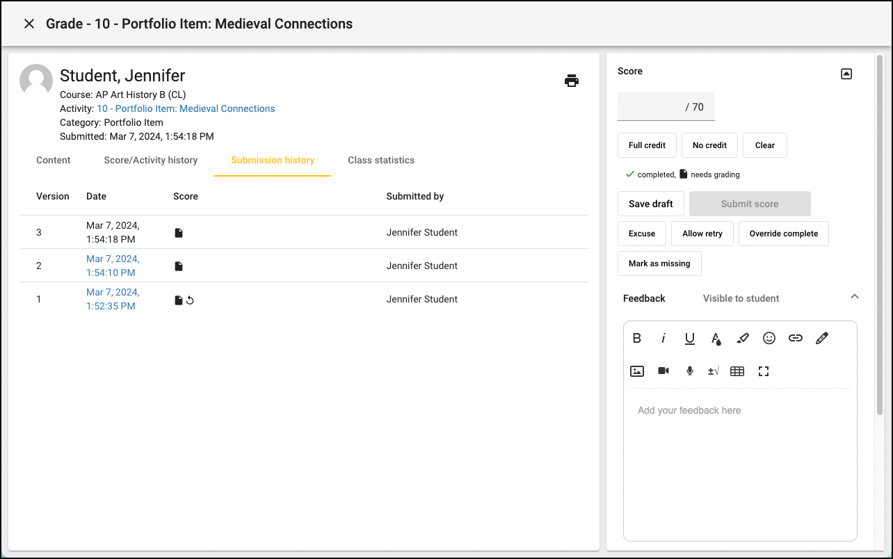 How to use the Grade Editor – Pearson Connexus Support