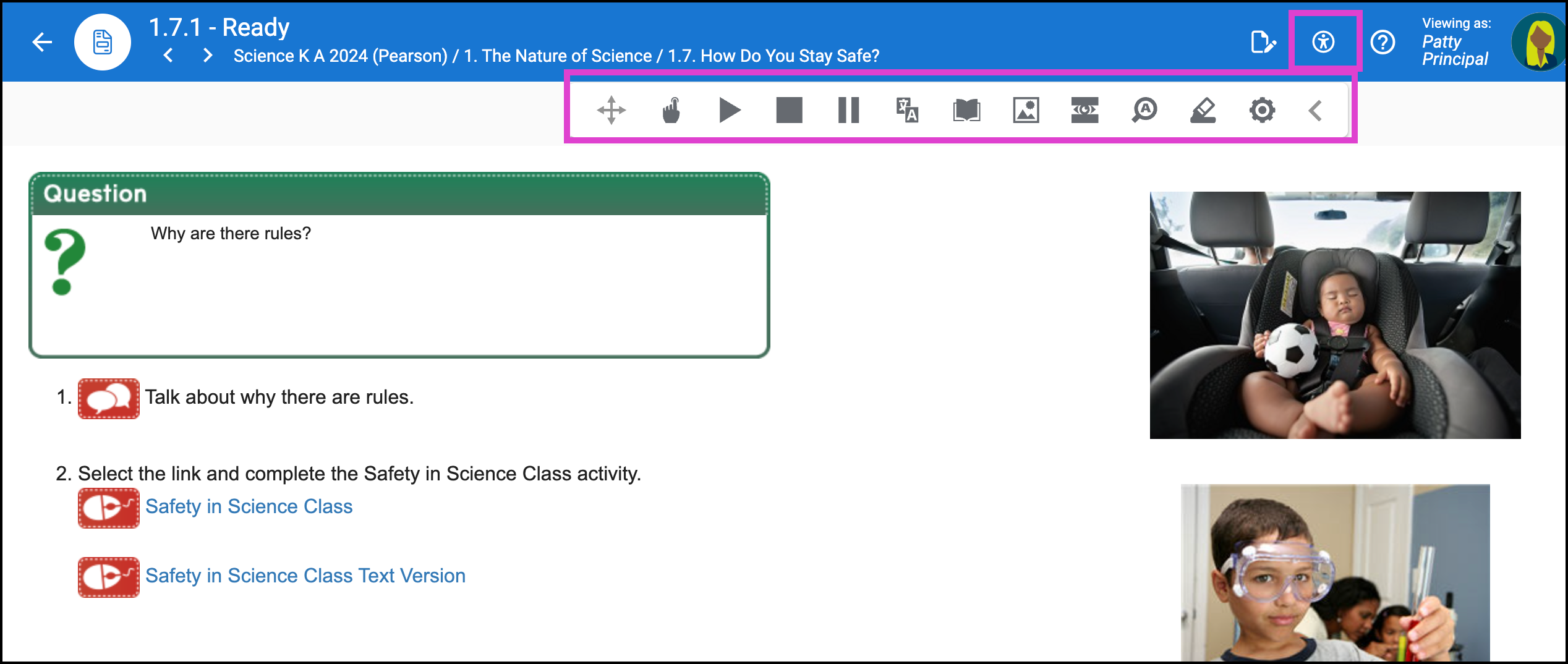 Text to Speech Toolbar – Pearson Connexus Support