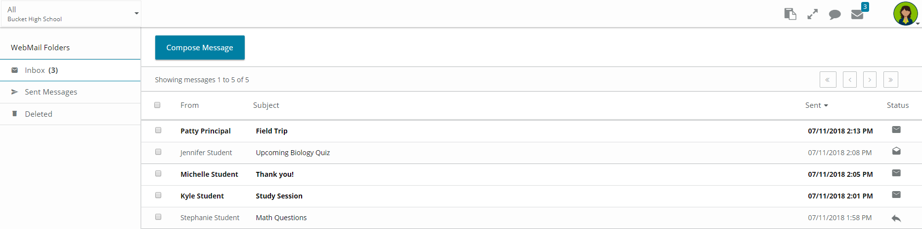 WebMail for Teachers and Administrators – Pearson Connexus Support