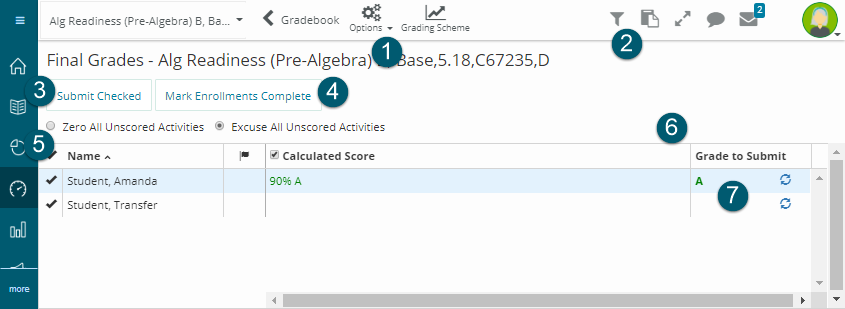 Managing and Submitting Final Grades – Pearson Connexus Support