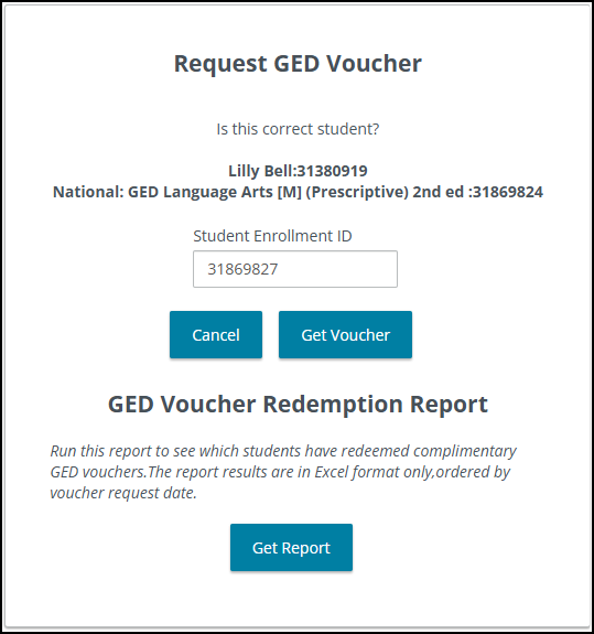 GED Practice Test Voucher Request Process – Pearson Connexus Support