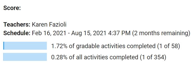 View My Progress – Pearson Connexus Support