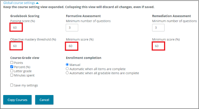 Course Management Tool – Pearson Connexus Support